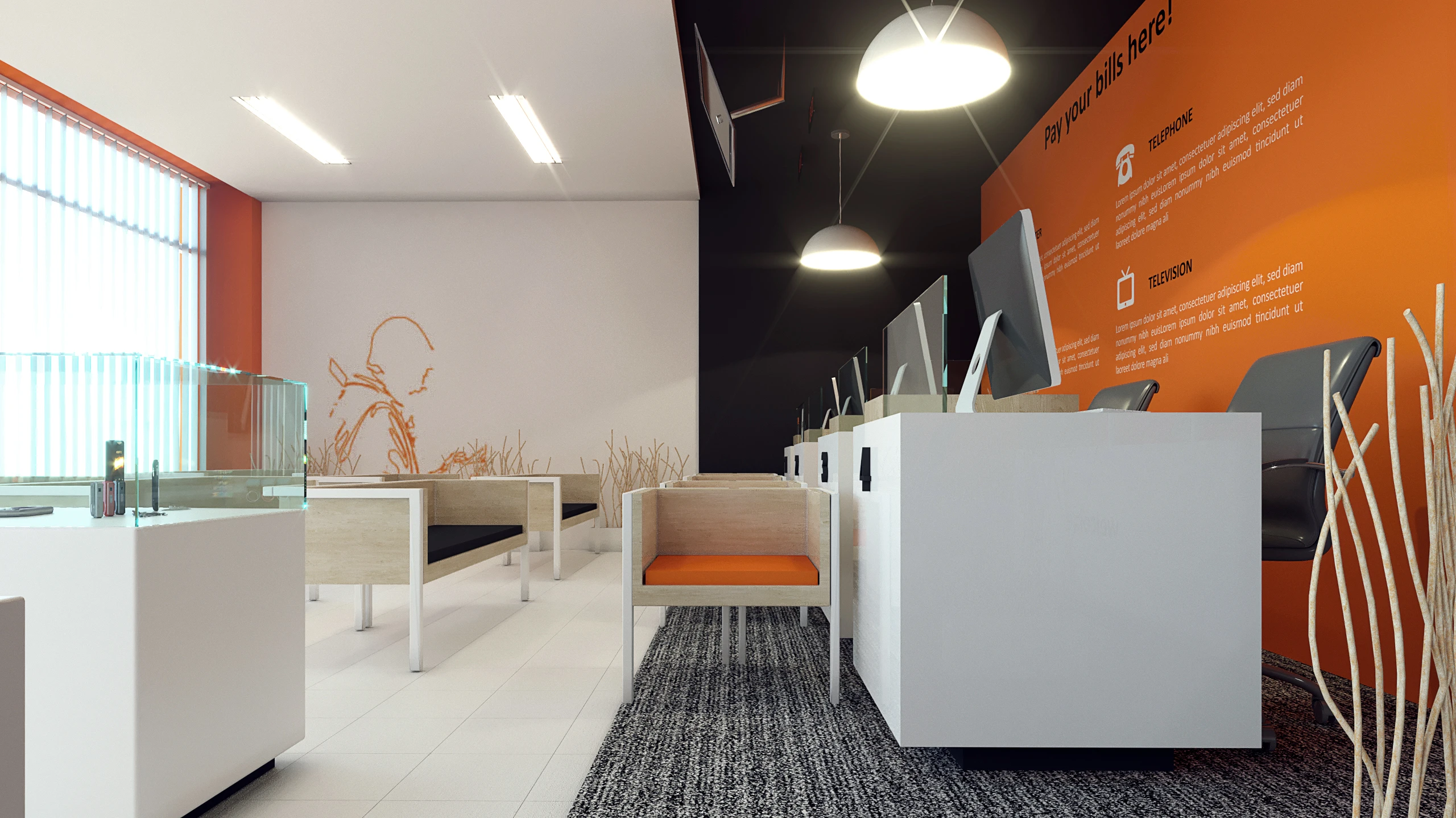 Lehulu Payment Center, Interior Design, Ethiopia` | Interior Design ...